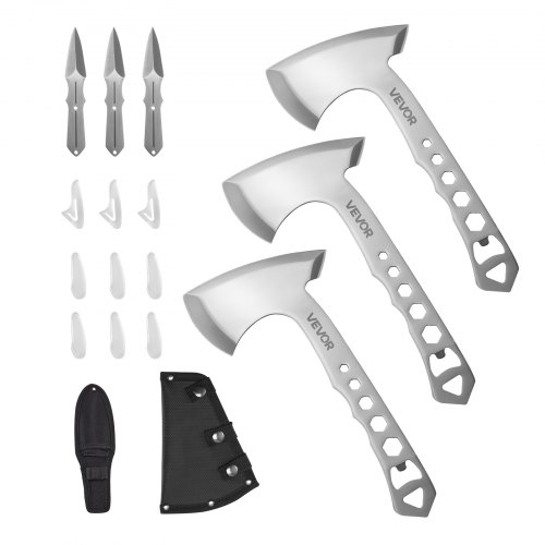 Throwing Axes and Tomahawks 3 Pack Hatchet Axes and 3 Pack Knives ...