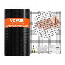 VEVOR Hardware Cloth, 36'' x 50' Galvanized Wire Mesh Roll VEVOR Hardware Cloth, 36'' x 50' Galvanized Wire Mesh Roll