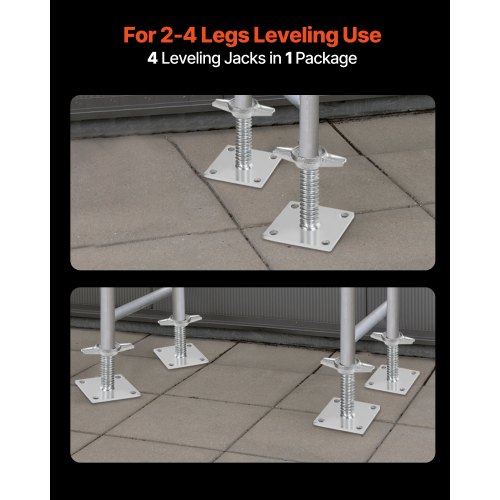 4-Pack Adjustable Leveling Jacks Solid Screw for Baker-Style ...