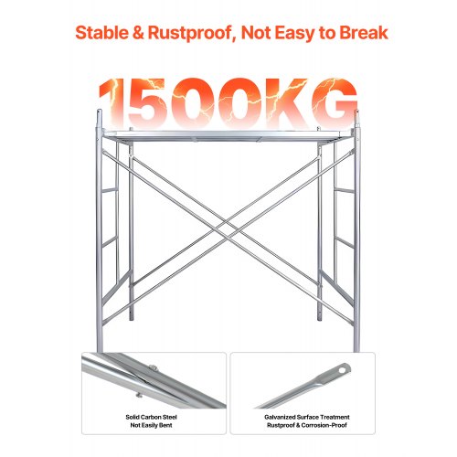 Scaffolding Cross Brace 6ft x 4ft 4-Pack Solid Carbon Steel Cross ...