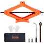 VEVOR Scissor Jack, 2.5 Ton/5512 lbs Scissor Car Jack, 3.7"-17.1 ...