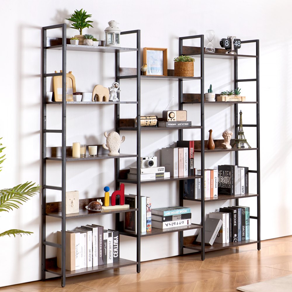 VEVOR Industrial Metal Bookshelf – 14-Tier, 66lbs, 69.29