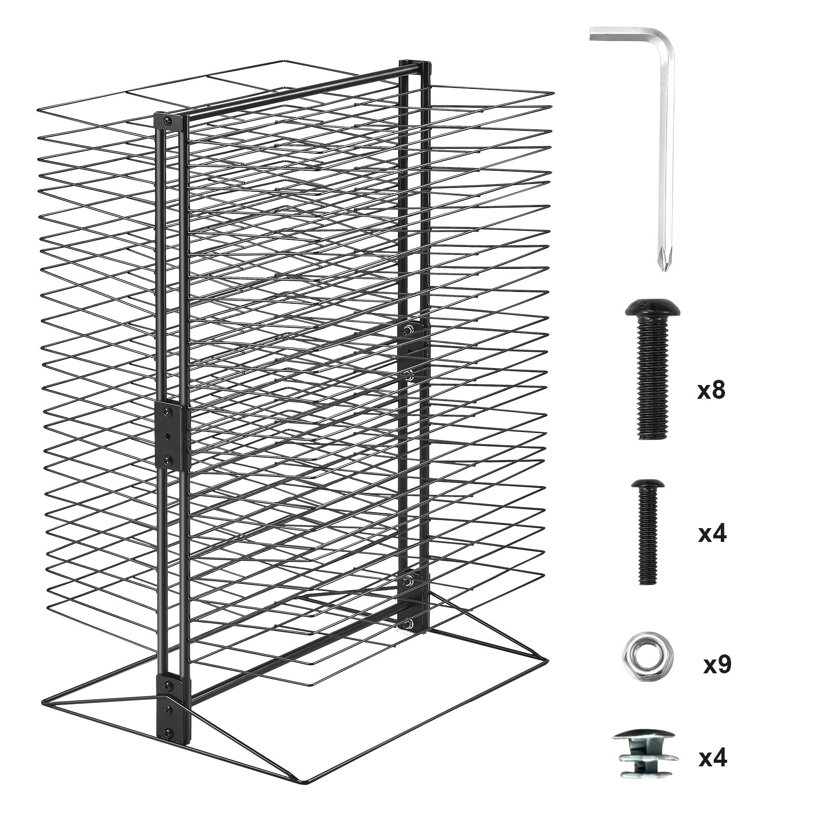 VEVOR Art Drying Rack 50 Removable Shelves Painting Drying Rack for ...