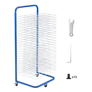 VEVOR Art Drying Rack, 25 Removable Shelves 17 x 13 x 39.4 inch Paint ...