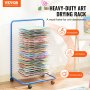 VEVOR Art Drying Rack 25 Removable Shelves Paint Drying Rack With 4 ...