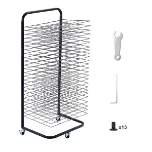 VEVOR Art Drying Rack 25 Removable Shelves Paint Drying Rack With ...