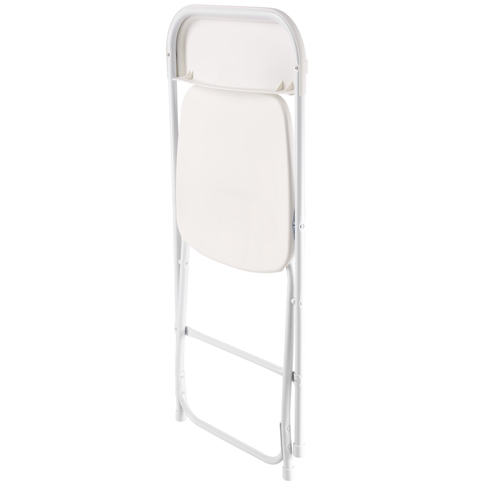 VEVOR 6 Pack Folding Chairs, Foldable Plastic Chairs with Heavy Duty ...