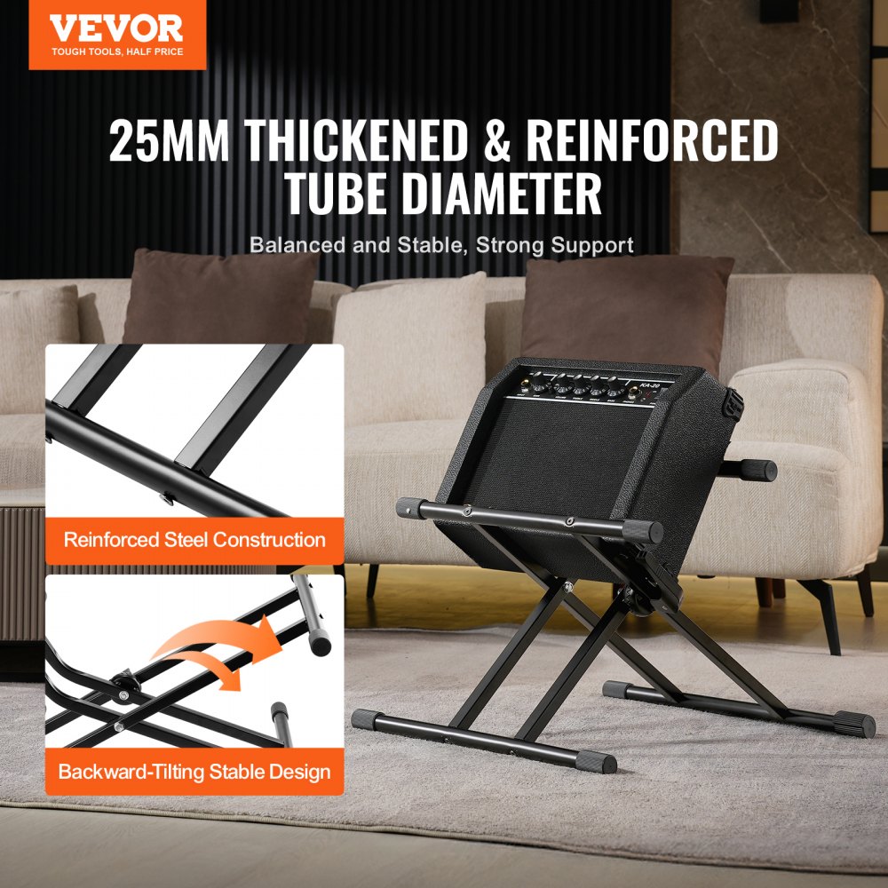 VEVOR Guitar Amplifier Stand 176 lbs/79.83 kg Guitar Amp Stand Speaker ...