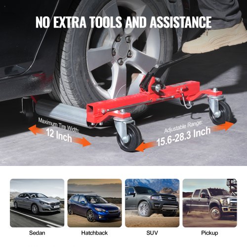 VEVOR Wheel Dolly Heavy Duty Vehicle Positioning Tire Car Lifter ...