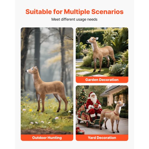 Deer Decoy Outdoor Realistic Durable Doe Decoys for Hunting Foldable ...