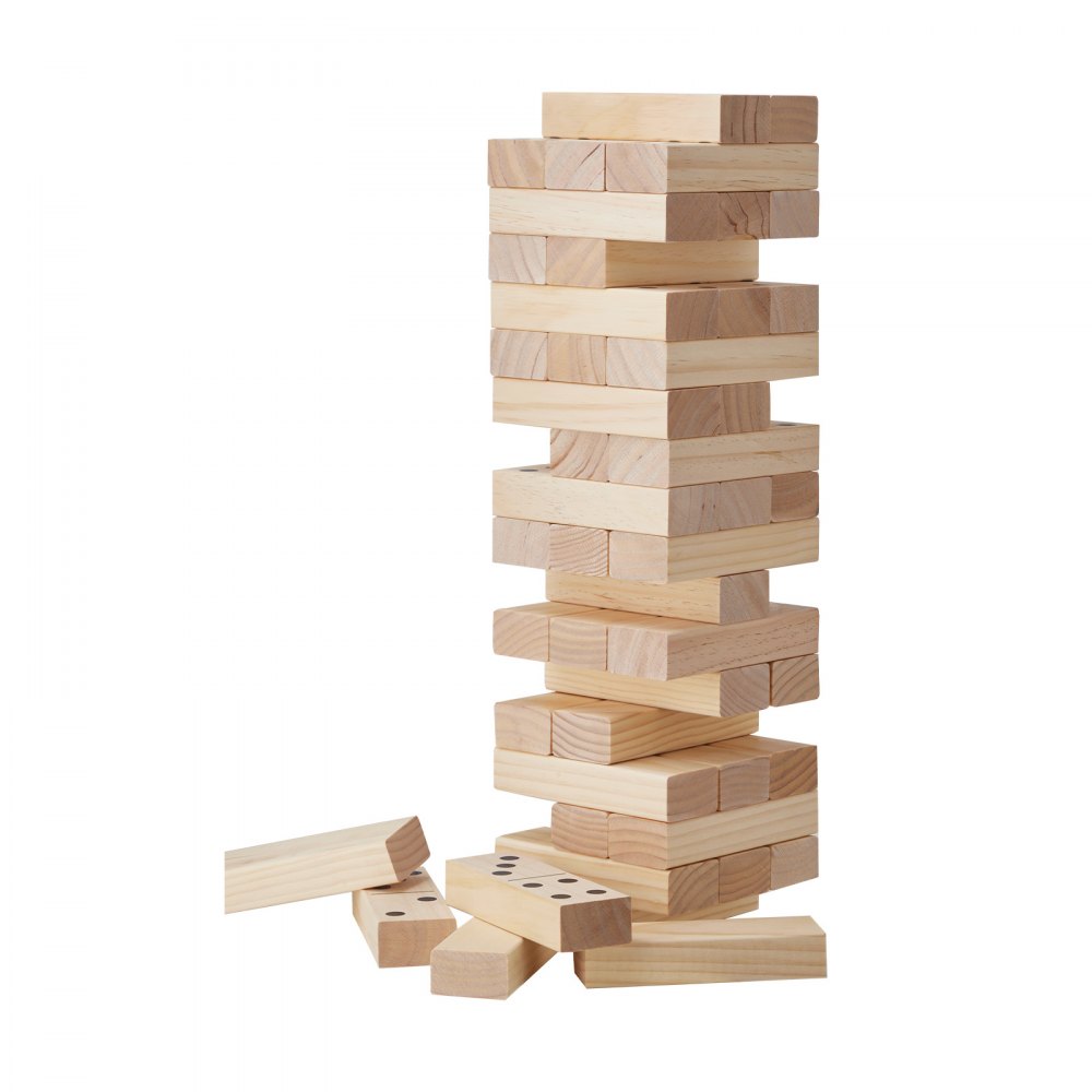 VEVOR Tumbling Timber – 54 Block, 4.7" x 1.6" x 1.0"
