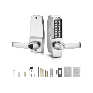VEVOR Mechanical Keyless Entry Door Lock, 14 Key Mechanical Door Lock ...