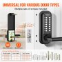 VEVOR Mechanical Keyless Entry Door Lock 14 Digit Keypad and Handle ...