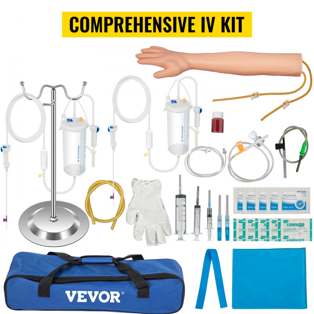 VEVOR Phlebotomy Practice Kit 25 Pieces IV Practice Kit Phlebotomy ...