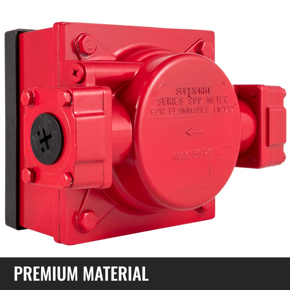 VEVOR Mechanical Fuel Meter 40 GPM Fuel Flow Meter 4-Digital Batch ...