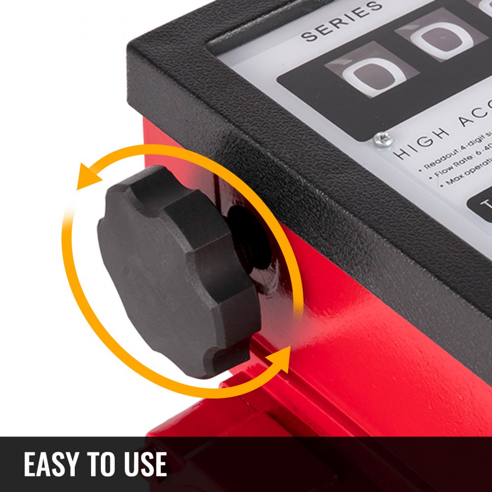 VEVOR Mechanical Fuel Meter 40 GPM Fuel Flow Meter 4-Digital Batch ...