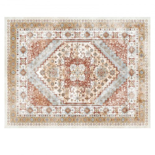 Large Area Rug 9 x 12 ft Anti-Skid Tear-Resistant Floor Mat Vintage ...