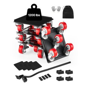 VEVOR Furniture Dolly Heavy Duty Furniture Mover with 5 Wheels 1200 lbs ...