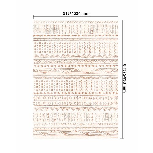 Large Area Rug 5 x 8 ft Anti-Skid and Tear-Resistant Floor Mat Modern ...