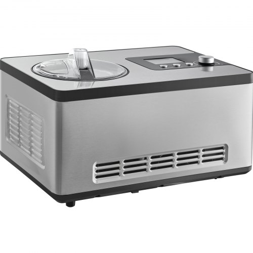 VEVOR Automatic Ice Cream Maker with Built-in Compressor, 2 Quart No ...