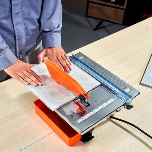 VEVOR Wet Tile Saw, 7-inch 65Mn Steel Blade, 3500 RPM Induction Motor ...