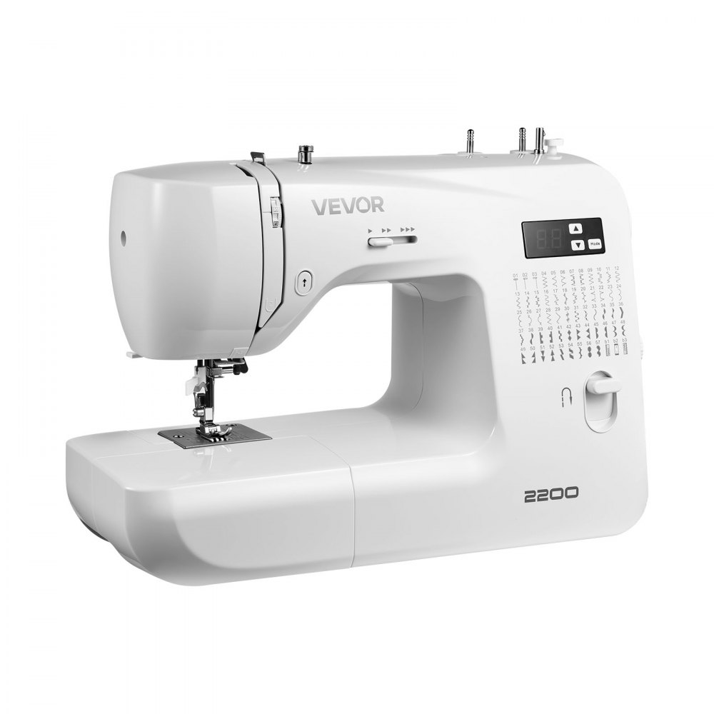 VEVOR Computerized Sewing Machine, 60 Stitch Applications, with LED ...