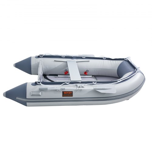 VEVOR Inflatable Dinghy Boat, 4-Person Transom Sport Tender Boat, with ...