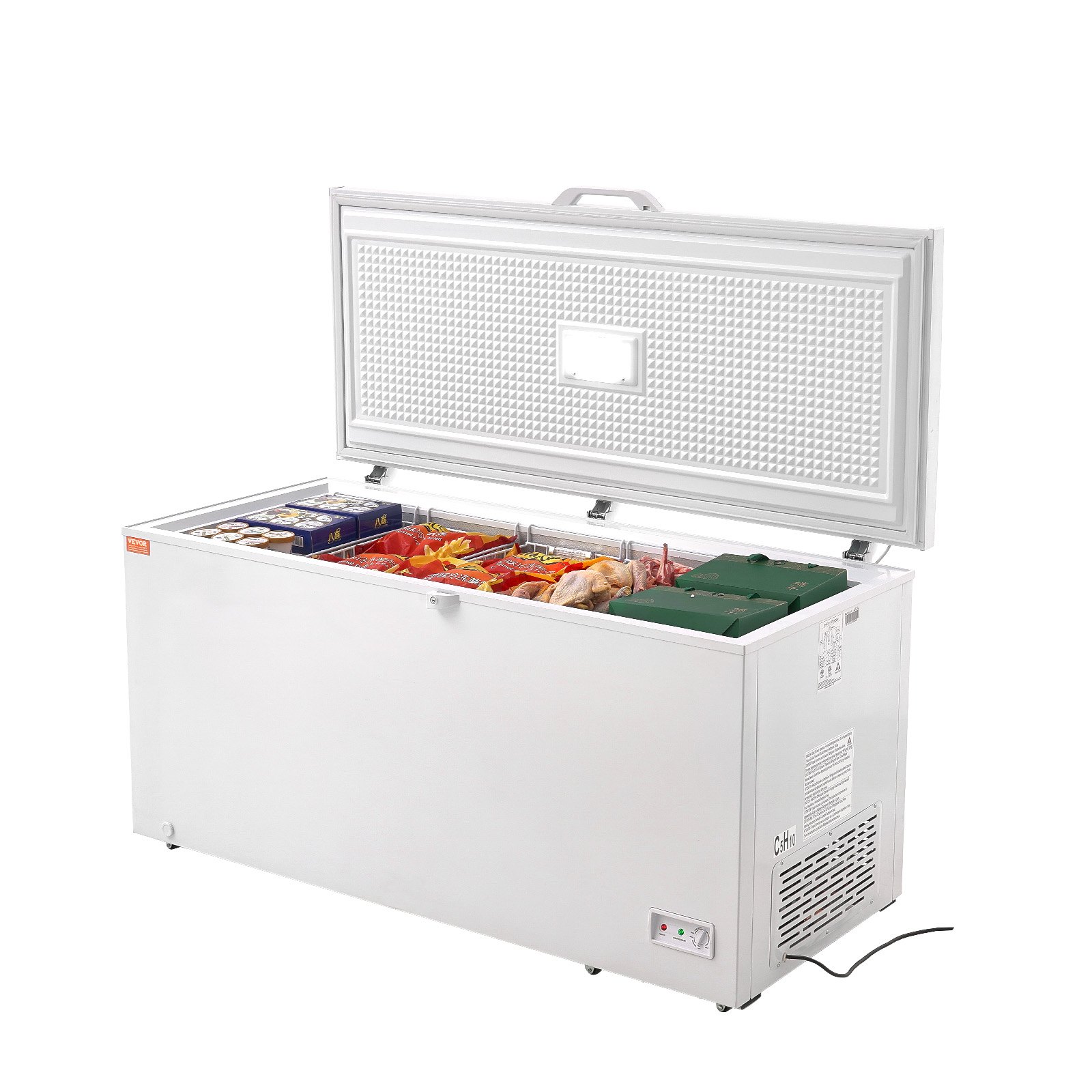 VEVOR Chest Freezer, 17 Cu.ft Freestanding Top Open Door Commercial ...