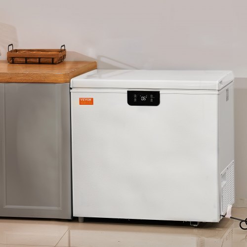VEVOR Chest Freezer, 7 Cu.ft / 198 L Compact Deep Freezer, Free ...