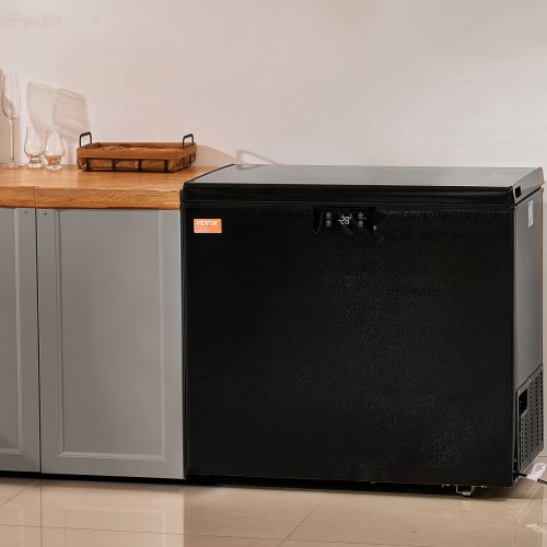 VEVOR Chest Freezer, 7 Cu.ft / 198 L Compact Deep Freezer, Free ...