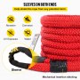 VEVOR 3/4" x 21' Kinetic Recovery Rope, 19,200 lbs, Heavy Duty Nylon ...