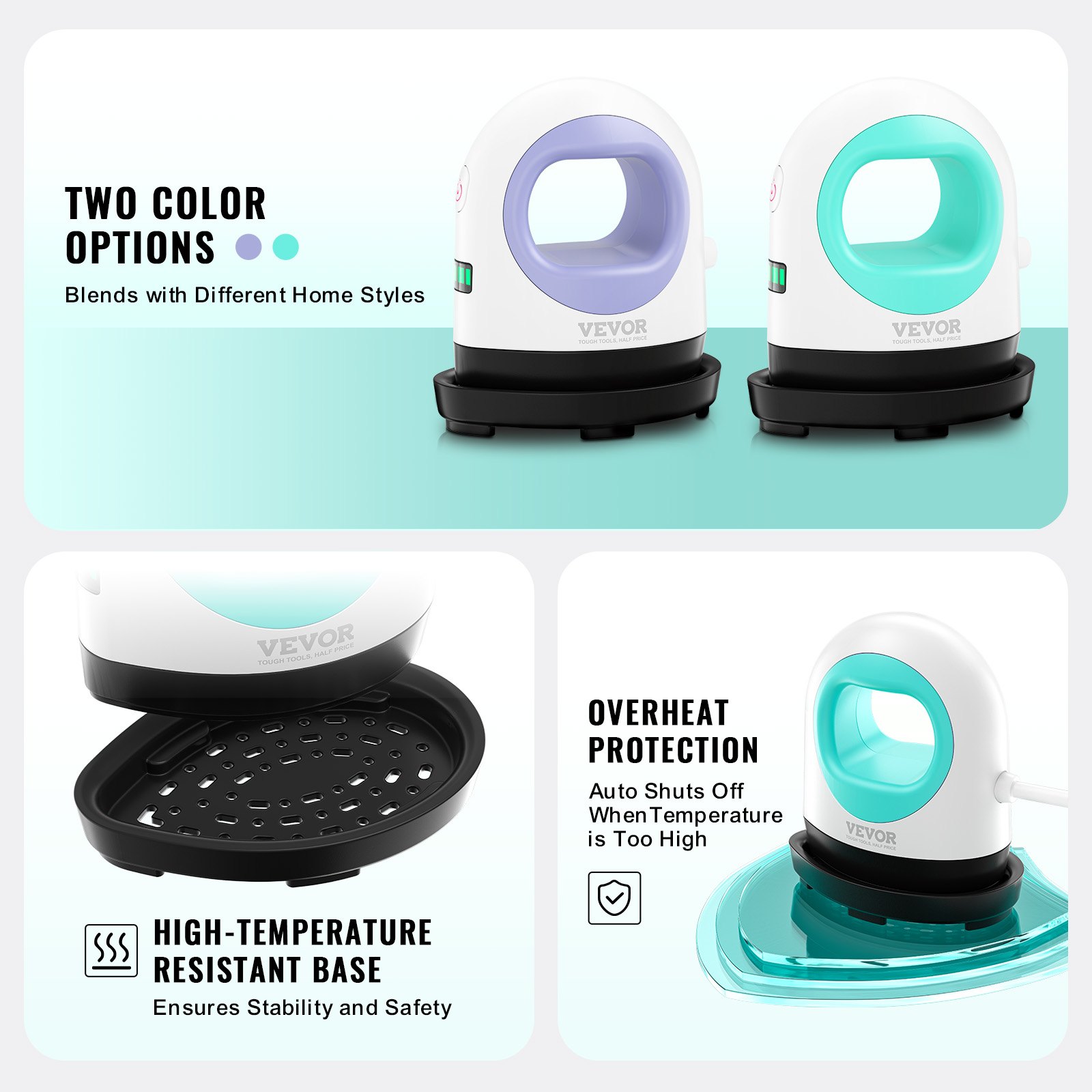 VEVOR Mini Heat Press Machine Small Portable Heat Transfer Machine ...