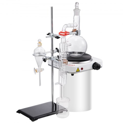 VEVOR Essential Oil Distillation Kit, 500ml Distillation Apparatus, 3.3 ...