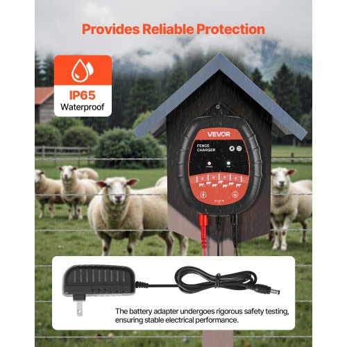 Electric Fence Charger 10kV 1J AC DC Electric Fence Energizer 1.86 ...