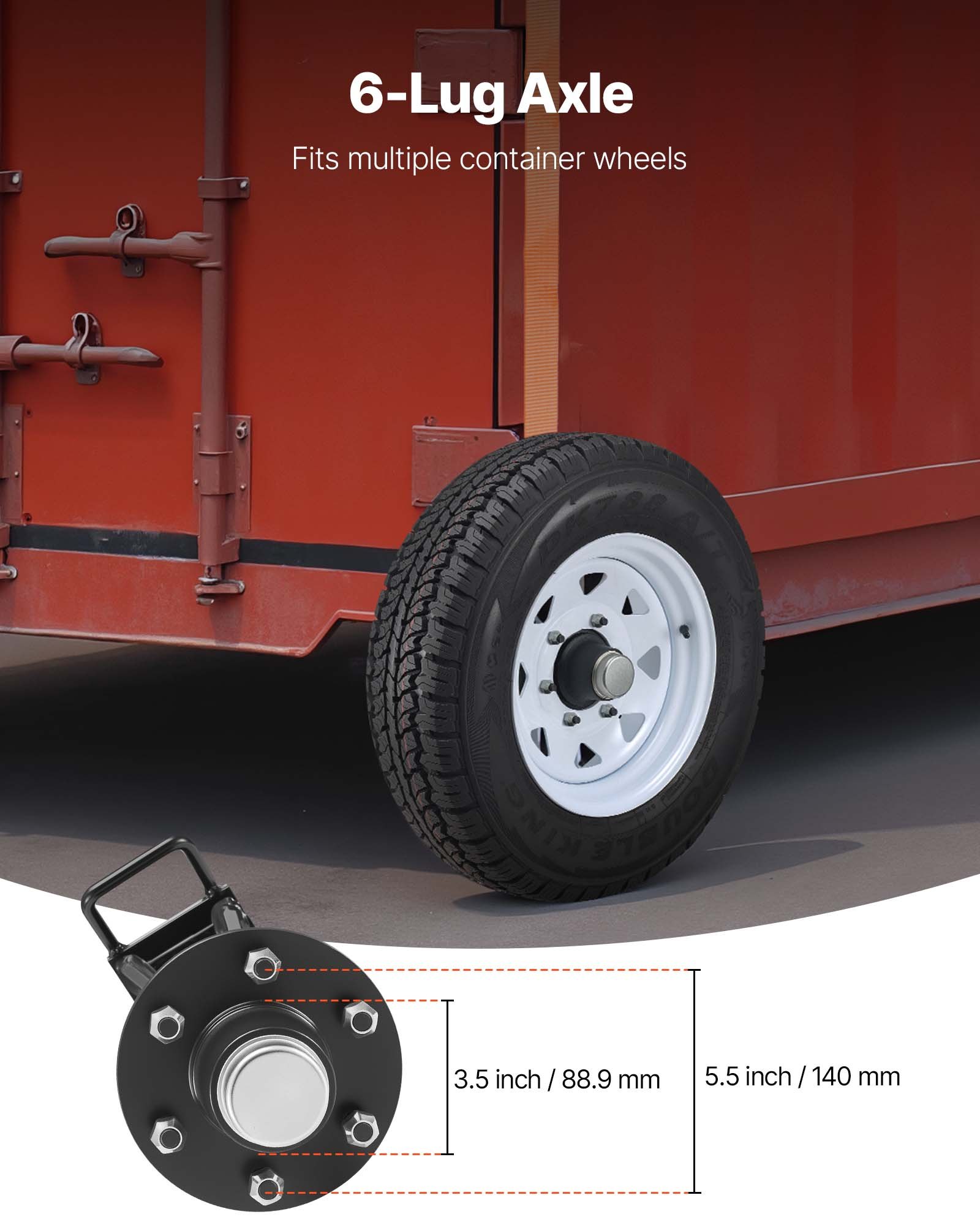 VEVOR Shipping Container Axle Kit — Easy Container Transport