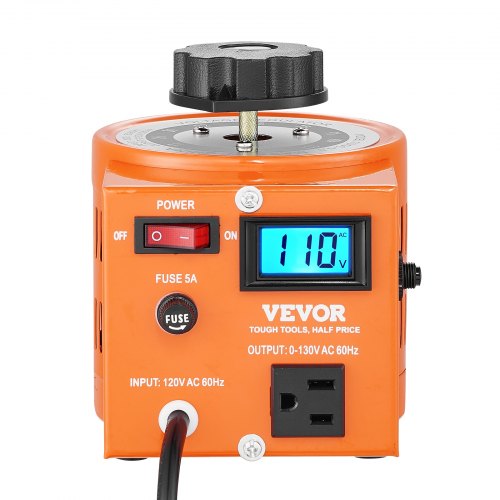 VEVOR 500VA Auto Variable Voltage Transformer, 3.84 Amp, 110V Input 0 ...