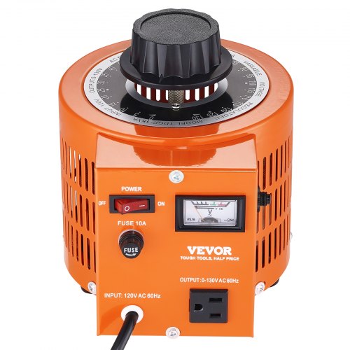 VEVOR 1000VA Auto Variable Voltage Transformer, 7.69 Amp, 110V Input 0 ...