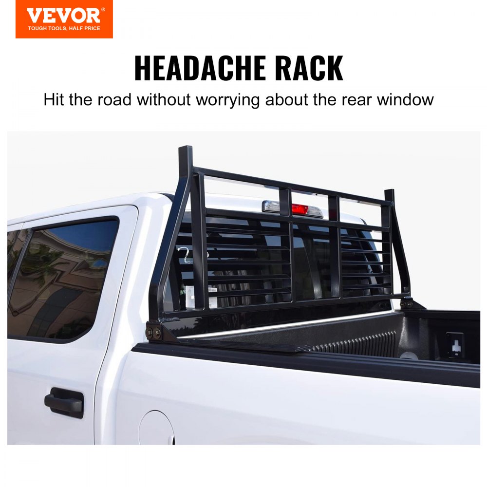 VEVOR Headache Rack, Alloy Steel Headache Rack, Truck Bed Mount Rack ...