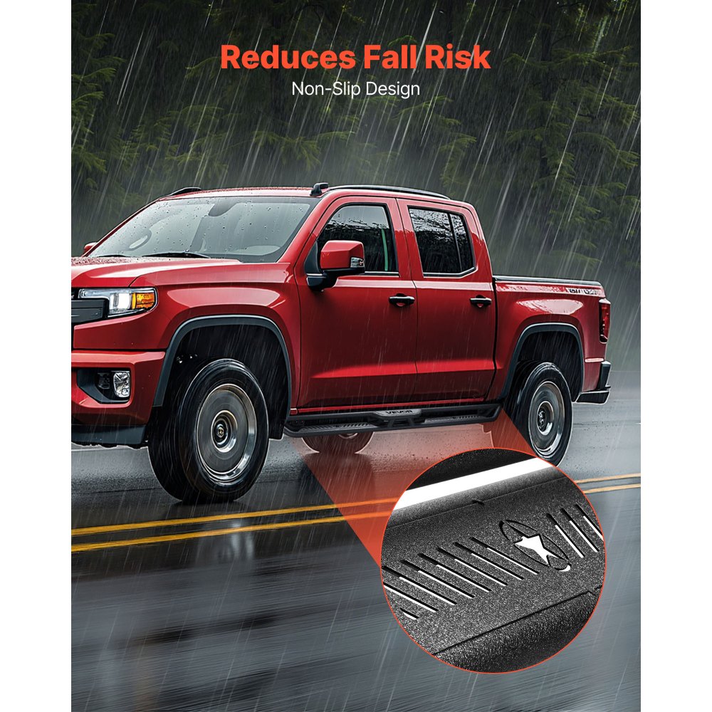 VEVOR Running Boards, 6 Inches Side Steps Compatible with 2015-2025 ...