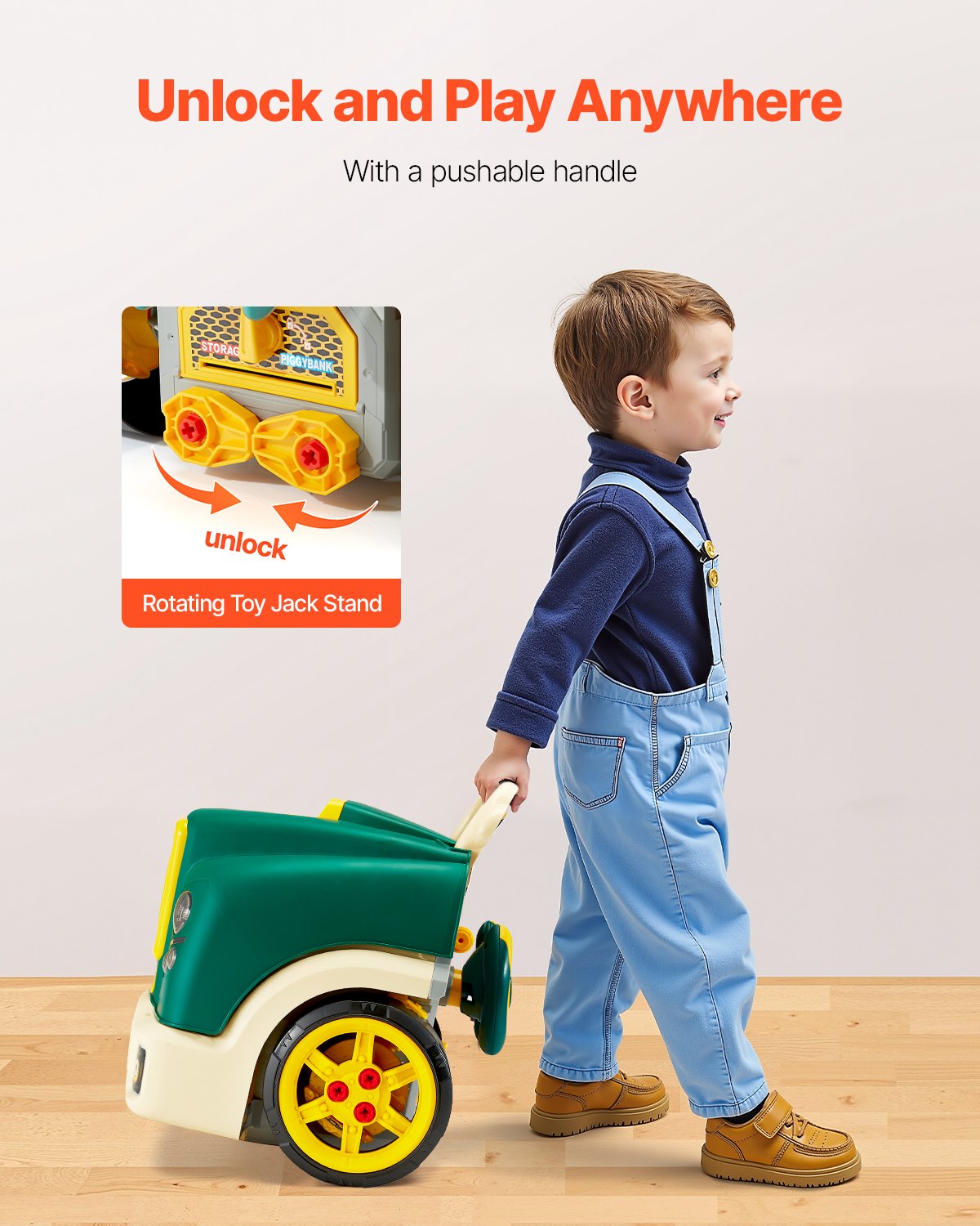 VEVOR Engine Toy, 60 Pieces, Kids Mechanic Car Repair Set with ...