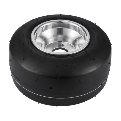 VEVOR Go Kart Tires and Rims, 10x4.5-5" Go Kart Wheels, 2-Pack Front ...