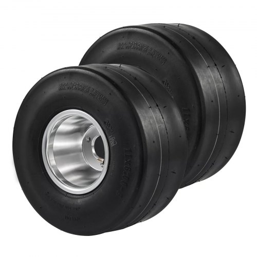 VEVOR Go Kart Tires and Rims, 11x6-5" Go Kart Wheels, 2-Pack Rear ...