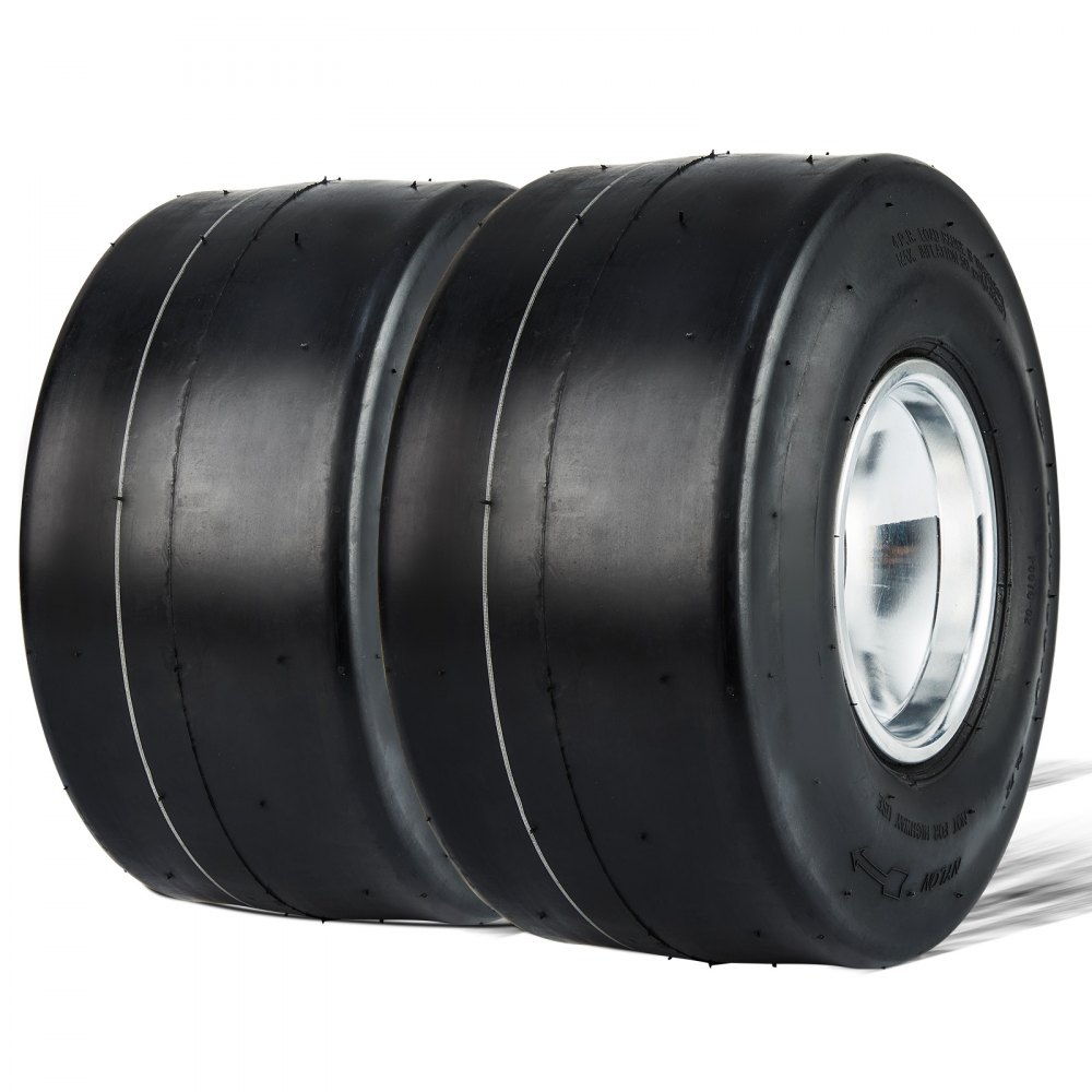 VEVOR Go Kart Tires and Rims, 11x6-5" Go Kart Wheels, 2-Pack Rear ...