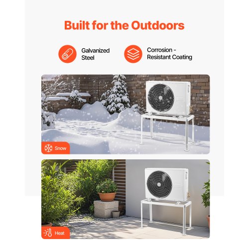 VEVOR Mini Split Ground Stand, Adjustable Anti-Vibration Mini Split ...
