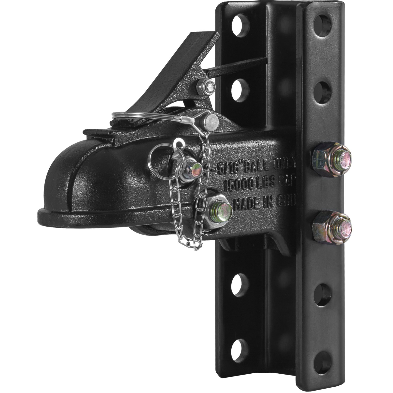 VEVOR Adjustable Trailer Coupler and 5-Position Channel Bracket Kit, 2 ...