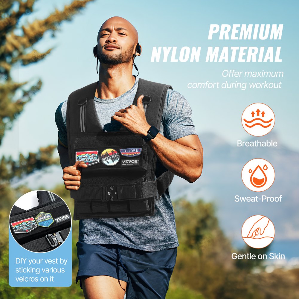 VEVOR Weight Vest for Running — 1000D Nylon & Quick Buckle