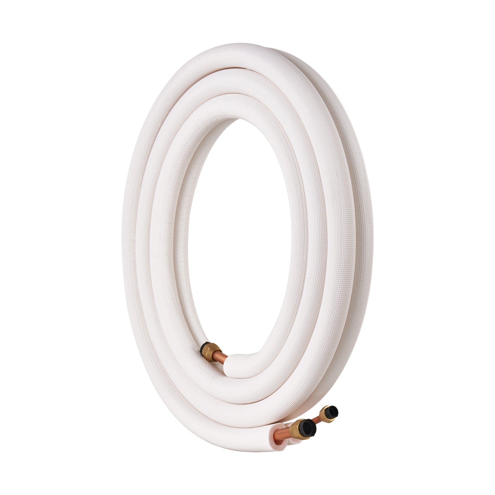 VEVOR 16FT Mini Split Line Set, 3/8" & 5/8" O.D Copper Pipes Tubing and ...