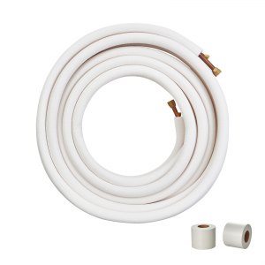 VEVOR 50FT Mini Split Line Set, 3/8" & 5/8" O.D Copper Pipes Tubing and ...
