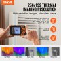 VEVOR Thermal Imaging Camera, 256 x 192 IR Resolution Pocket Infrared ...