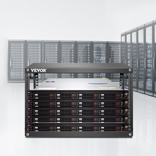 VEVOR Server Rack, 6U Open Frame Rack, 4-Post IT Server Network Relay ...